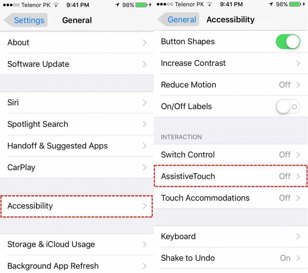How to enable and Customise AssistiveTouch on iOS Devices?
