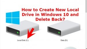 Create New Local Drive in Windows 10 and Delete it Back - wikigain