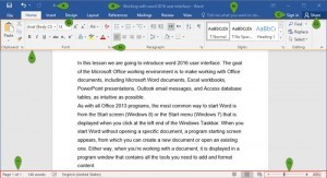 Working with Word 2016 User Interface - wikigain