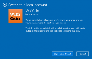 Sign Out Microsoft Account from Windows 10 - wikigain