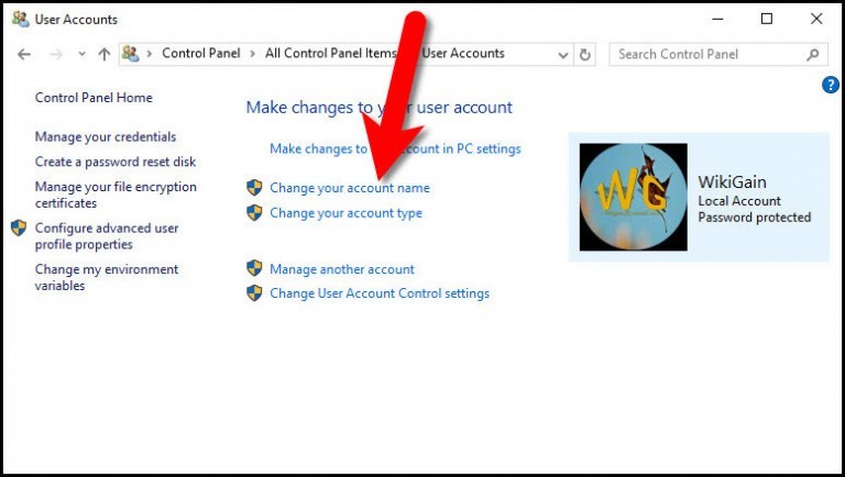 5 Ways to Change User Account Name in Windows 10 - wikigain