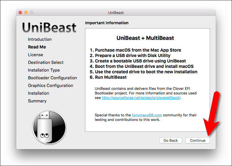 How to Create Bootable USB Installer for macOS Sierra Using UniBeast 7