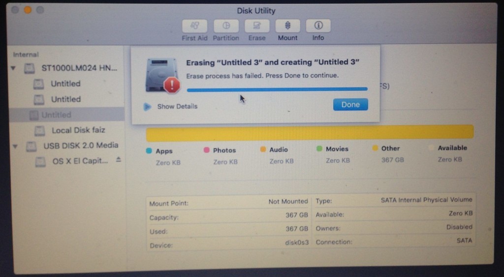 Fix Erase Process Has Failed While Erasing Partition For Macos On