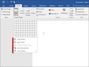 How to Use Quick Tables in Microsoft Word 2016 - wikigain