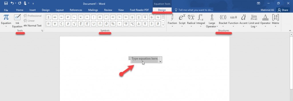 How to Type and Use Mathematical Equations in Word 2016 - wikigain