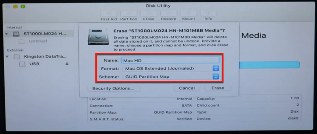 Fix Erase Process Has Failed While Erasing Partition For Macos On