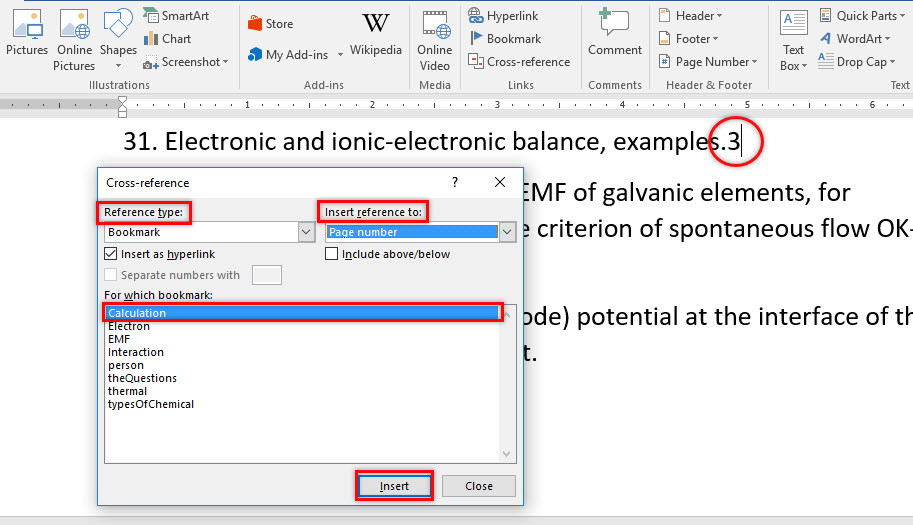Insert Bookmarks And Cross Reference In Microsoft Word 2016 Wikigain