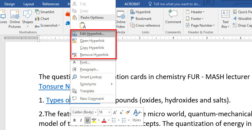 C mo A adir Hiperv nculos En Microsoft Office Word 2016 Adicci n Tecno