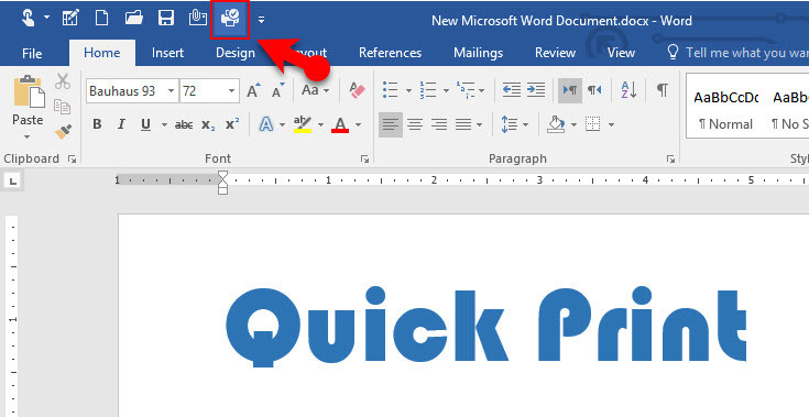 How To Print Documents In Microsoft Office 2016 Wikigain