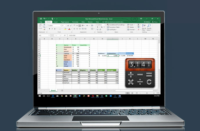 How to Do Basic Arithmetic Calculations in Microsoft Excel 2016 - wikigain How to Do Basic Arithmetic Calculations in Microsoft Excel 2016 - wikigain