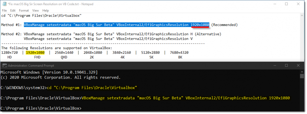 Fix Macos Big Sur Screen Resolution On Virtualbox Windows Wikigain