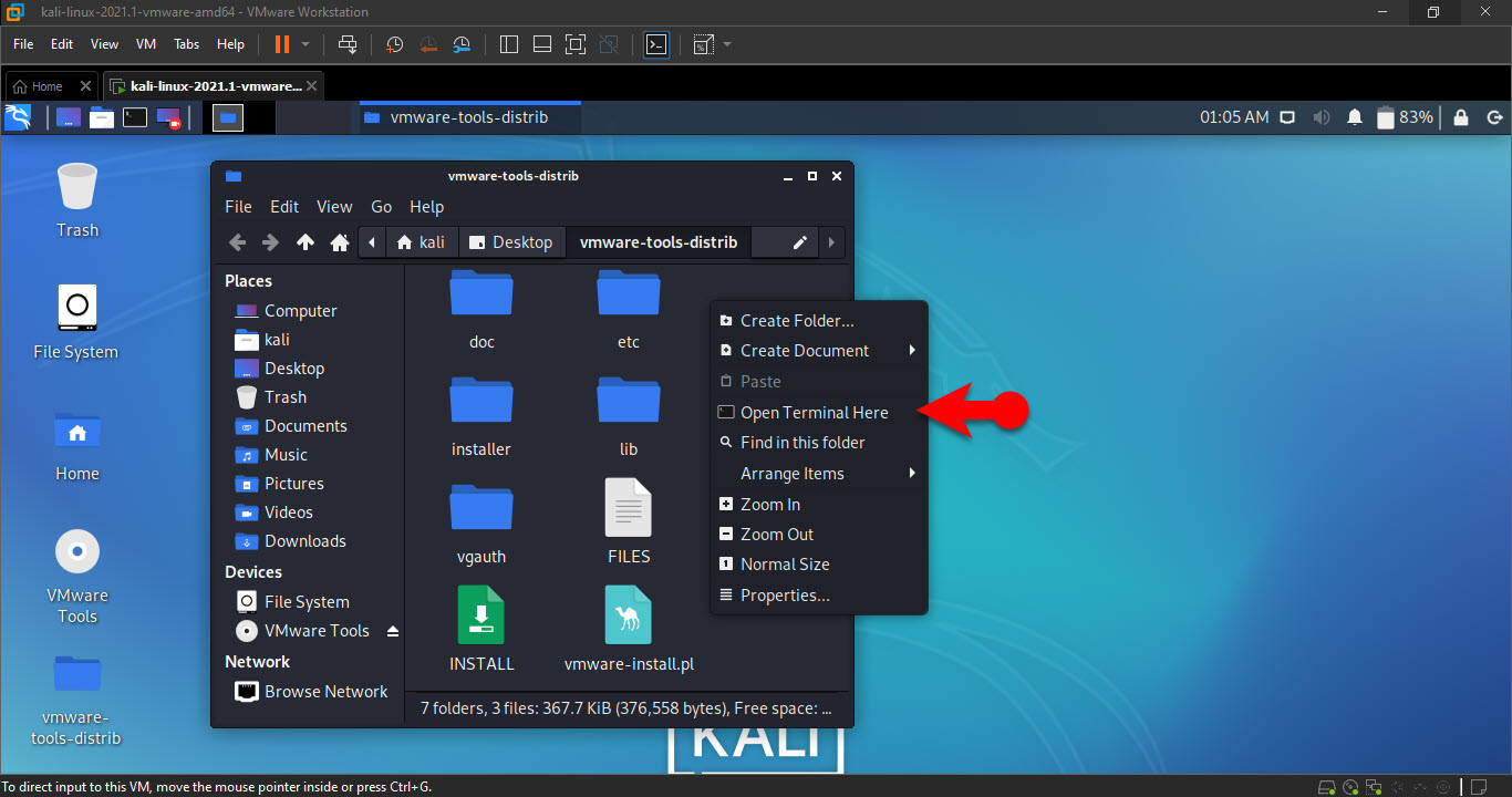 How To Install VMWare Tools In Kali Linux Wikigain